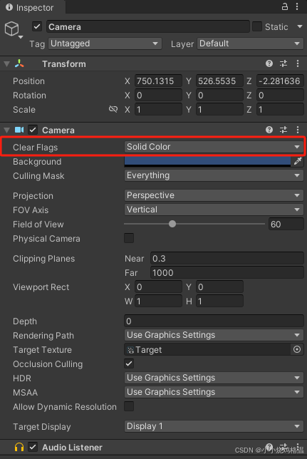 Unity中使用RawImage和RenderTexture在UI界面上投影其他相机拍摄的内容，并实现控制投影在RawImage中3d物体点击互动_unity中使用rawimage和 ...