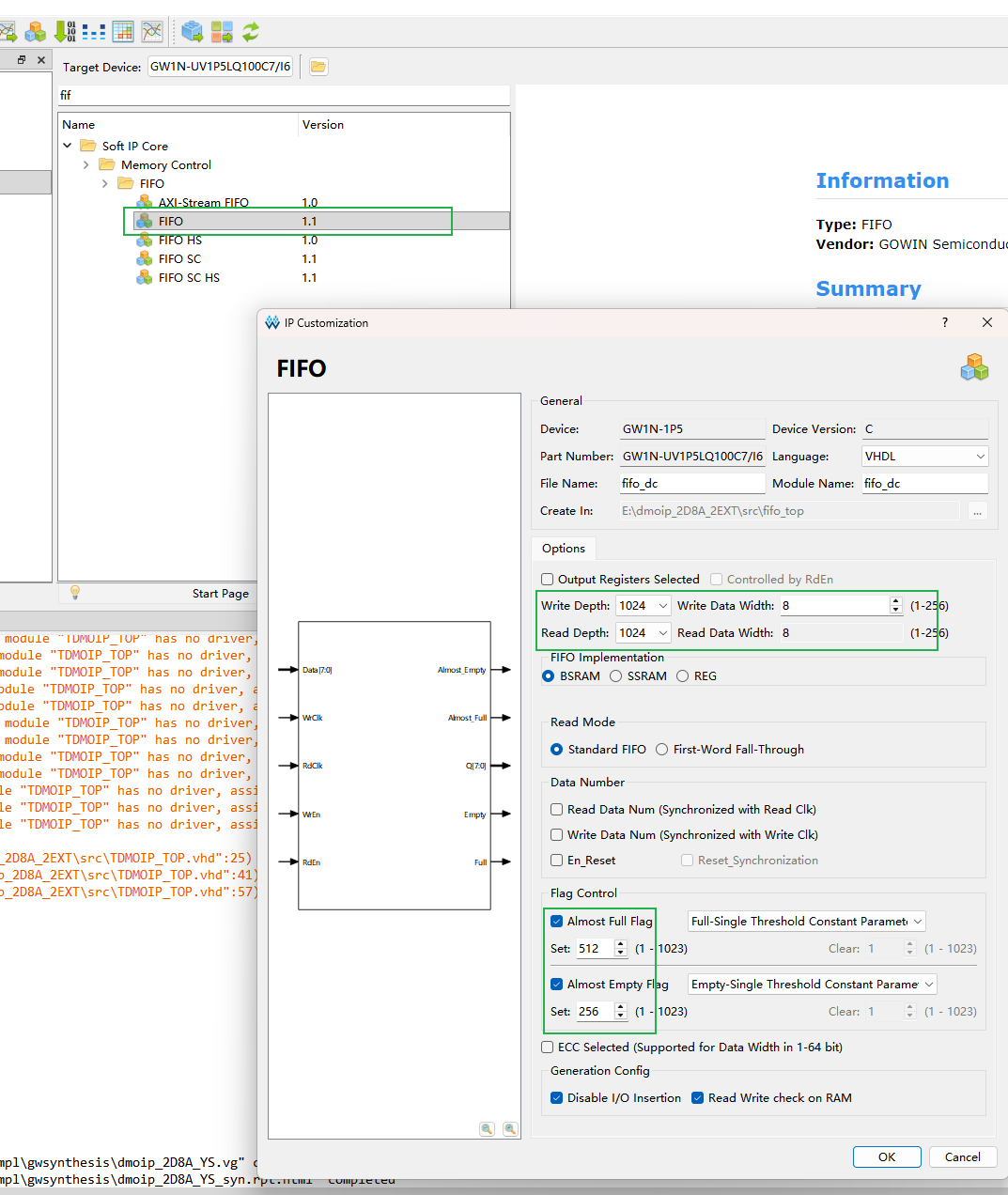 四、FPGA的FIFO配置-CSDN博客