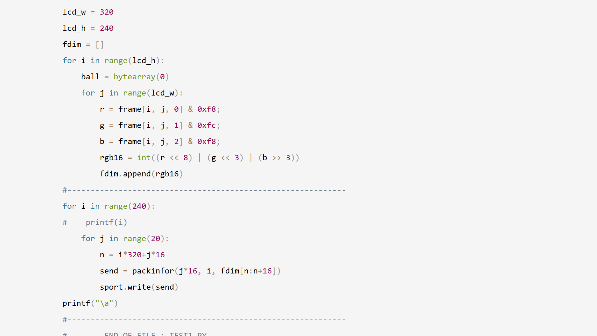 发送彩色图像到LCD屏幕_image to lcd-CSDN博客