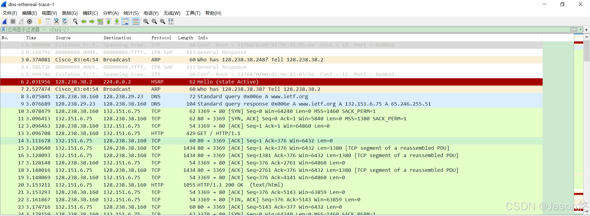 Wireshark实验——DNS 域名系统_wireshark dns-CSDN博客