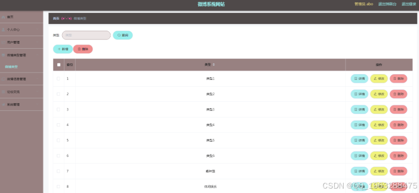 python基于django/flask微博系统网站Django-SpringBoot-php-Node.js-flask-CSDN博客