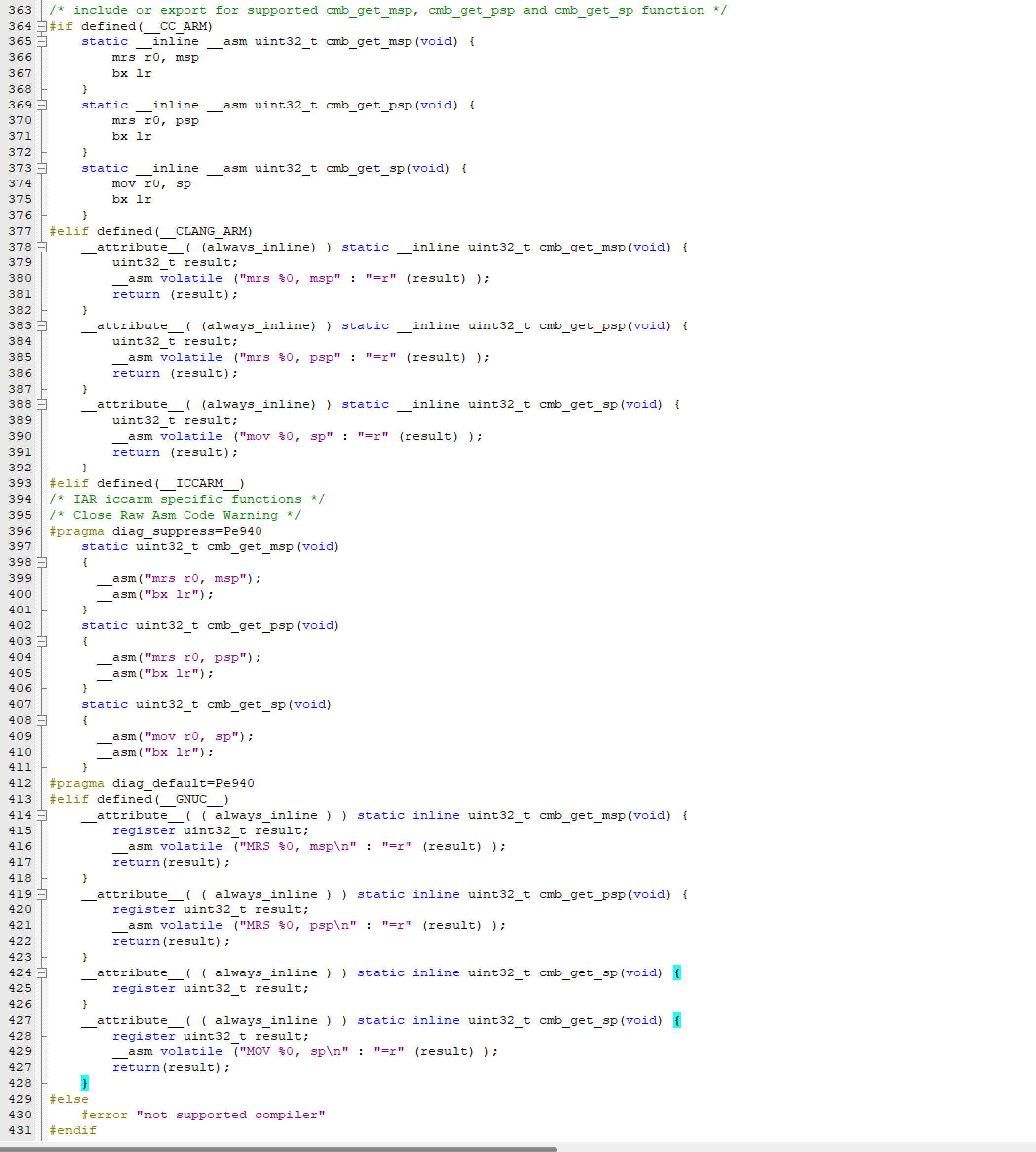 移植CMBacktrace使用记录——解决AC6编译器报错_cmbacktrace移植-CSDN博客
