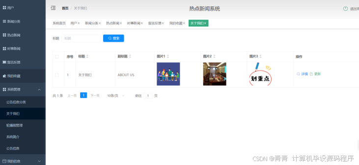 计算机毕业设计springboot热点新闻系统 基于spring Boot的实时新闻推送平台设计与实现 Spring Boot框架下的新闻热点管理系统开发实时新闻热点系统与实现 Csdn博客