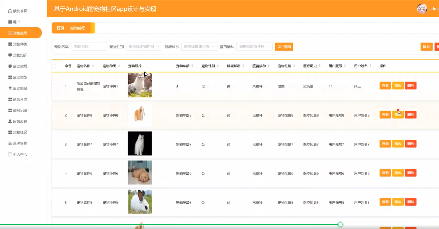 springboot基于Android的宠物社区app设计与实现-CSDN博客