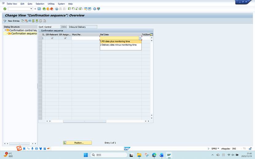 SAP MM 采购凭证上的Confirmation Control Key_sap 采购订单关联内向交货单涉及的确认控制功能 ...