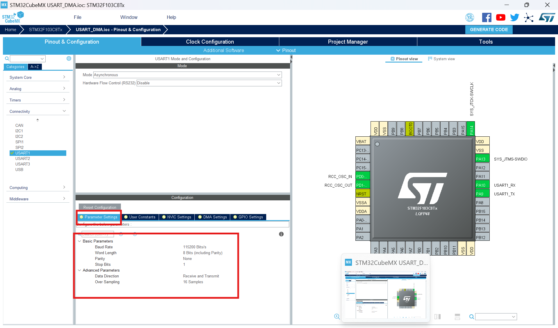 学习笔记（六）：基于STM32CubeMX的串口通信（DMA篇）_stm32mx 串口dma配置-CSDN博客