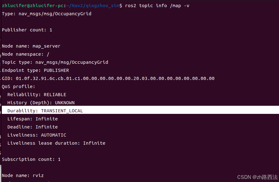 【ROS2 核心知识】关于lifecycle_node和话题QoS profile的扩展和杂谈-- nav2_map_server的配置_waiting on external ...