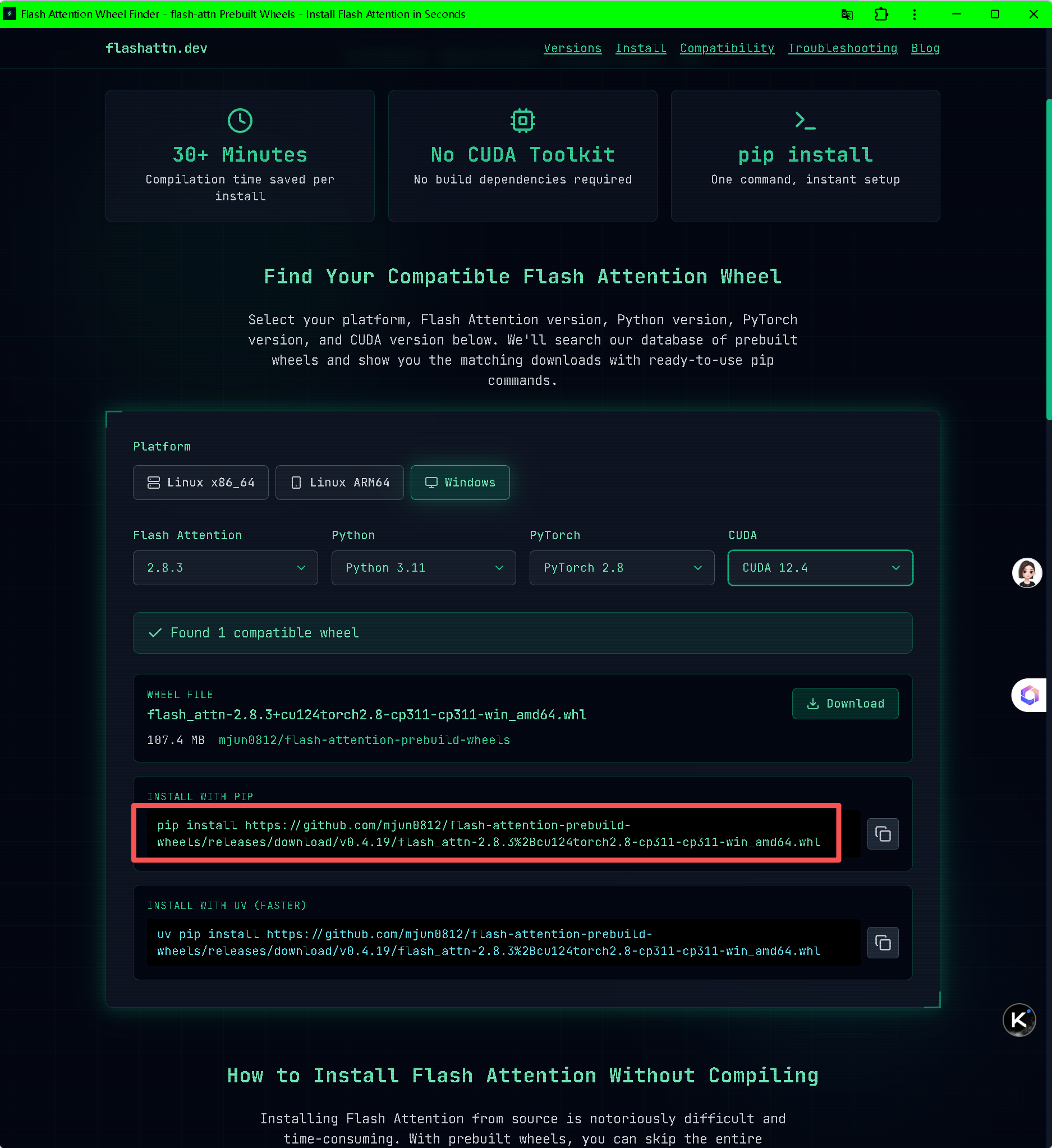 llama-cpp-python 编译 CUDA + Flash Attention 双加速 实战完整指南--Windows_llamacpp ...