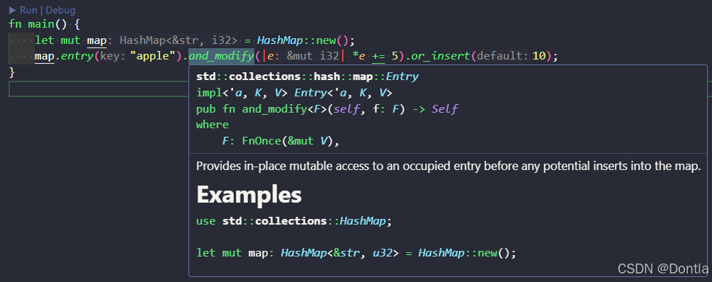Rust entry()方法（处理哈希表键值对的插入、更新及访问）or_insert()、or_insert_with()、and_modify()、insert()、take()、get ...