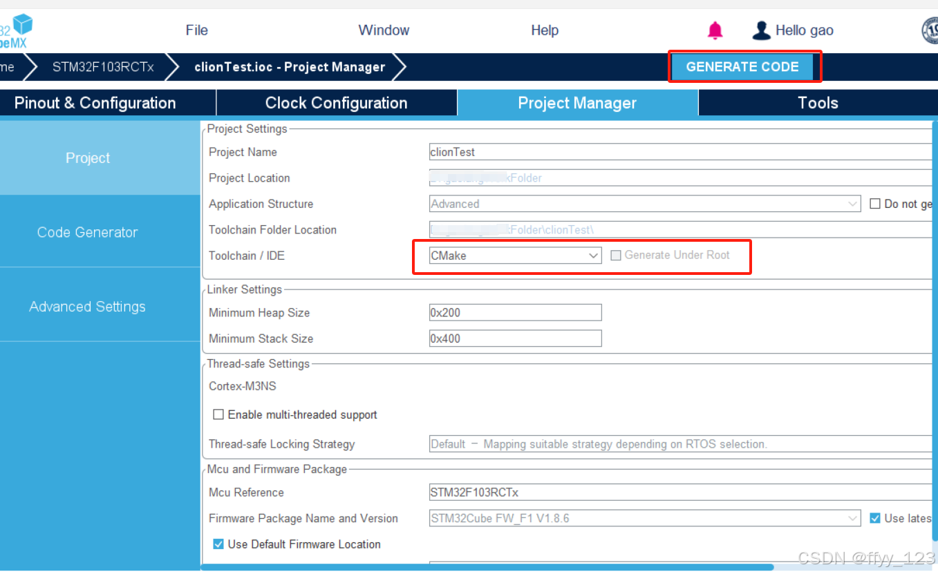 clion X_FLASH.ld:88: non constant or forward reference address expression for section .ARM.extab ...