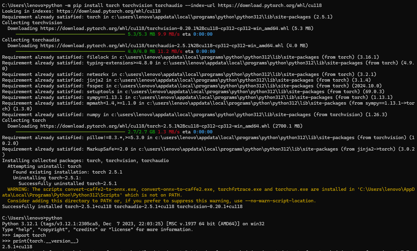 在Windows11中安装 Python+CU118-CSDN博客