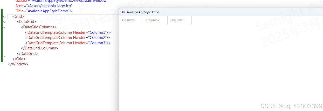 Avalonia中DataGird的使用_avalonia datagrid-CSDN博客