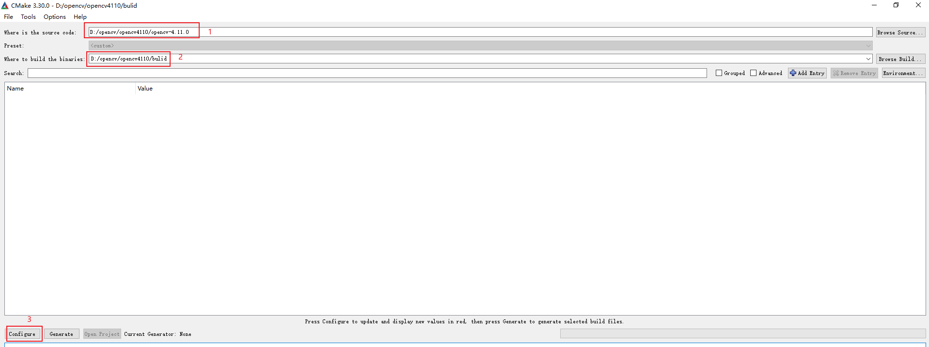 [OpenCV]win10+opencv4.11.0+opencv_contrib+cmake详细编译记录_opencv4.11.0下载-CSDN博客