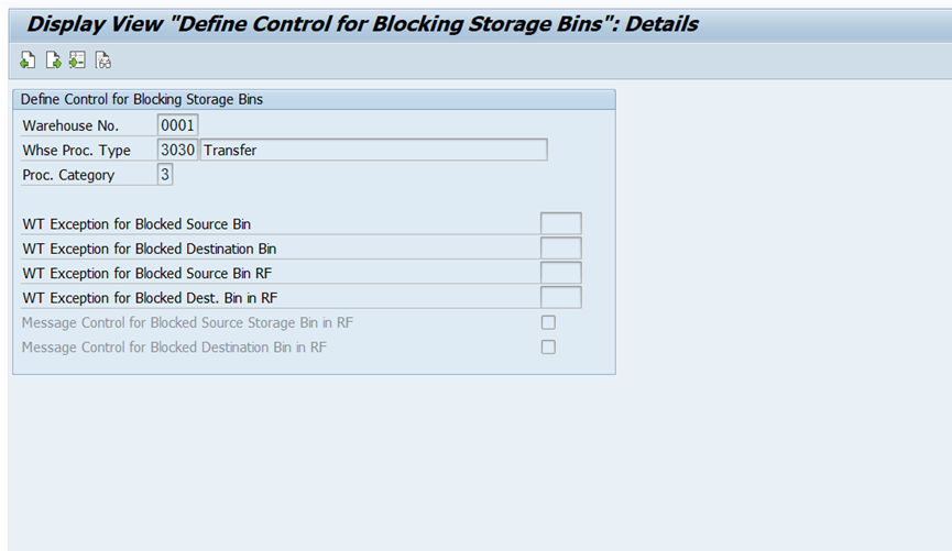 SAP EWM后台配置研习之Define Control for Blocking Storage Bins_sap ewm follow ...