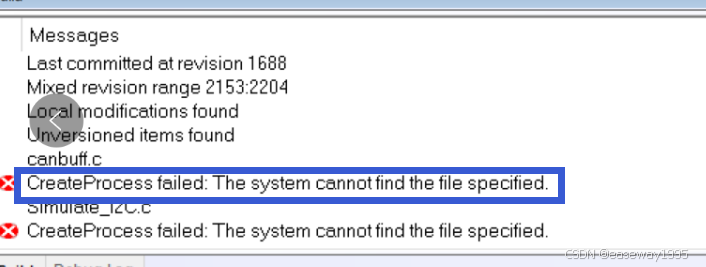 IAR编译工程时出现“CreateProcess failed:The system cannot find the file ...