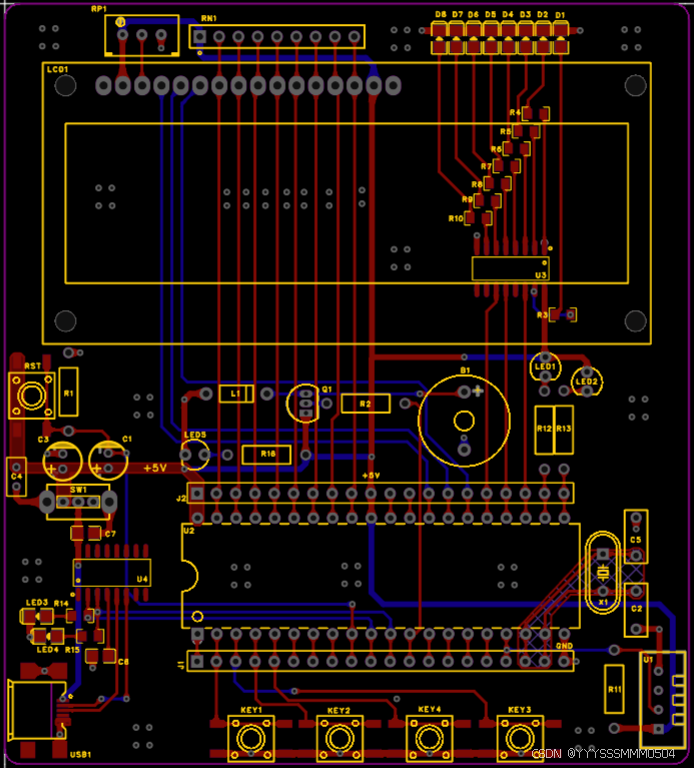 蓝桥杯EDA2022年第十三届立创出品模拟题一超详细分析_蓝桥杯eda蜂鸣器的布线-CSDN博客
