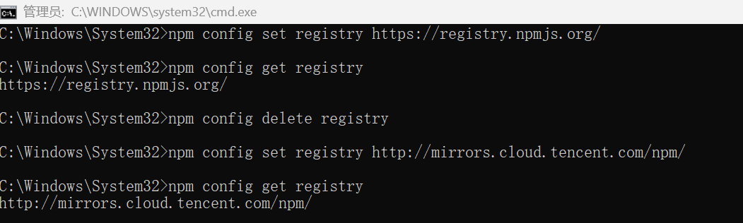 创建vue项目淘宝镜像报错：Failed to get response from https://registry.npm.taobao.org/binary-mirror-config ...