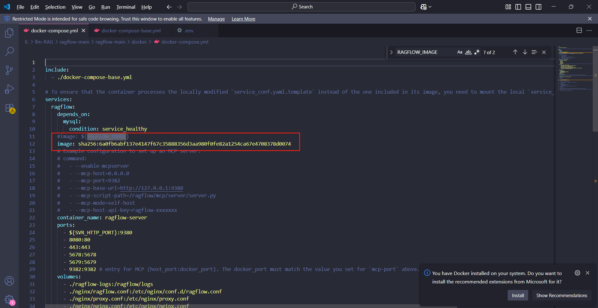 部署RagFlow拉取镜像时出现error from registry: too many requests解决方法-CSDN博客