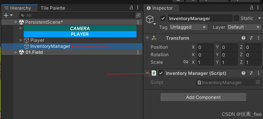 麦田物语学习笔记:创建InventoryManager和Item_public class inventorymanager : singleton