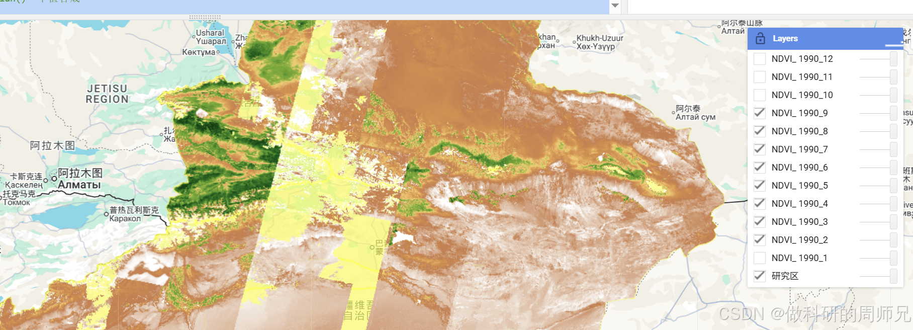 基于 GEE 平台利用 Landsat 5 数据计算月均 NDVI 完整流程与代码解析【后附完整代码 可Ctrl C+V】_gee 制作ndvi数据-CSDN博客