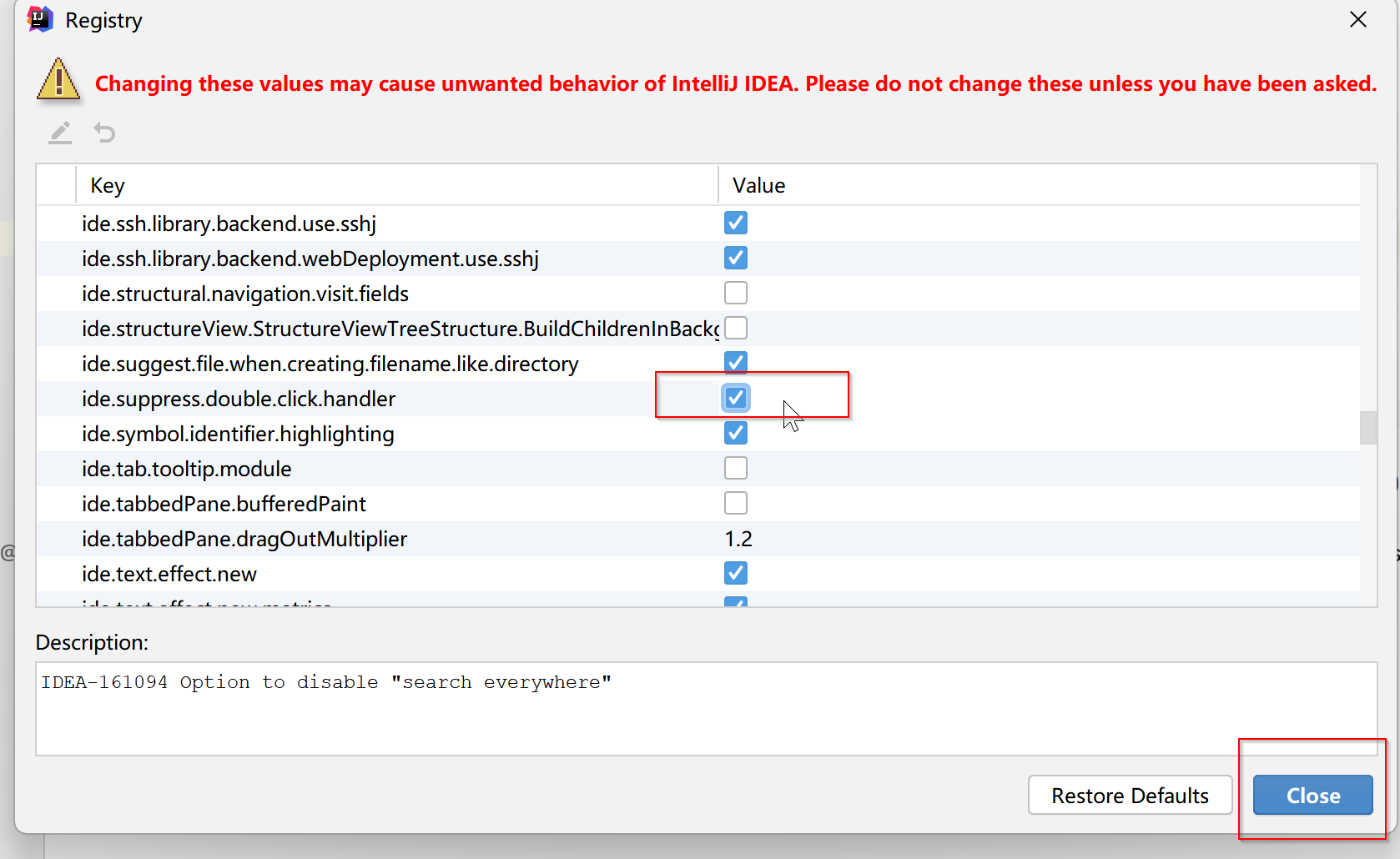 IDEA取消双击shift搜索_idea双shift-CSDN博客