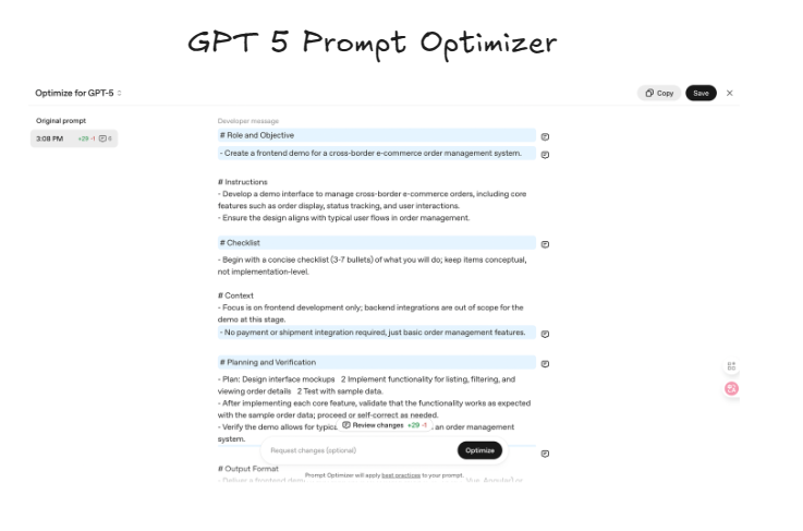 OpenAI官方下场帮你免费优化GPT Prompt_openai官方prompt optimizer工具-CSDN博客