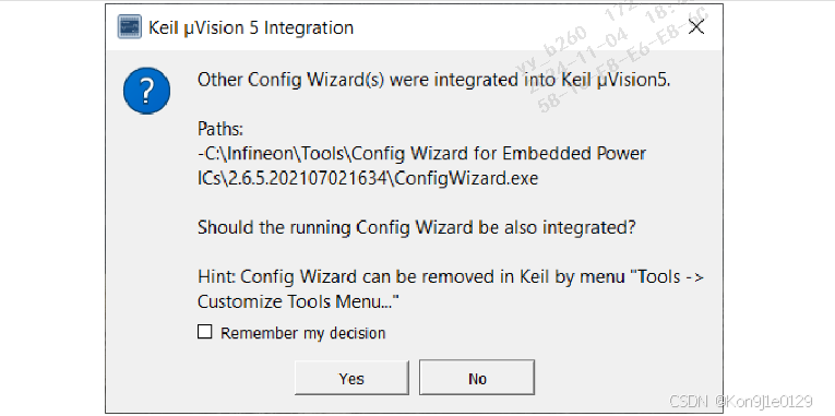 如何将Infineon MOTIX™ MCU的Config Wizard配置向导集成到Keil uVision 和 IAR中_infineon mcu configuration wizard ...