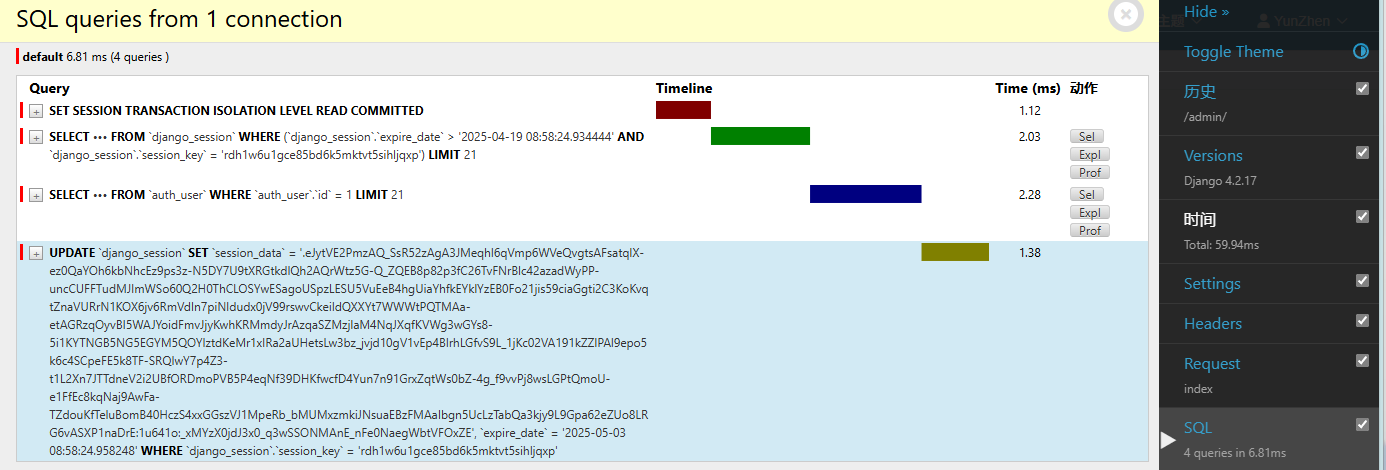 Django 性能调优工具 Django Debug Toolbar 深度使用指南_django-debug-toolbar-CSDN博客