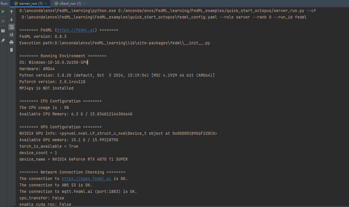 联邦学习框架FedML自学---第三篇---快速入门-CSDN博客