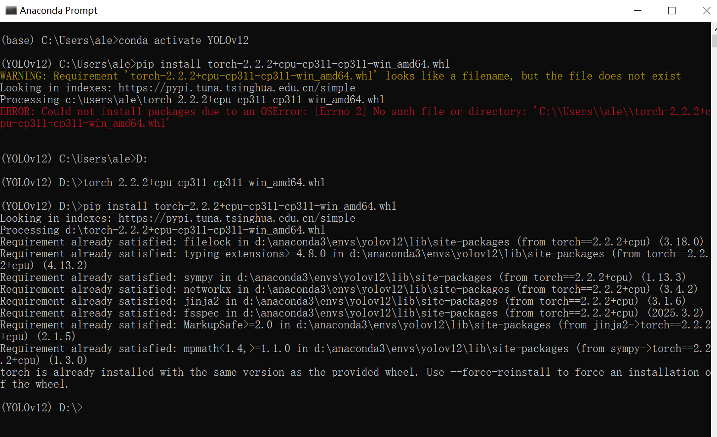 YOLOv12安装与实现CPU版（本人入坑）后面会更新YOLOv12改进_yolov12源码-CSDN博客