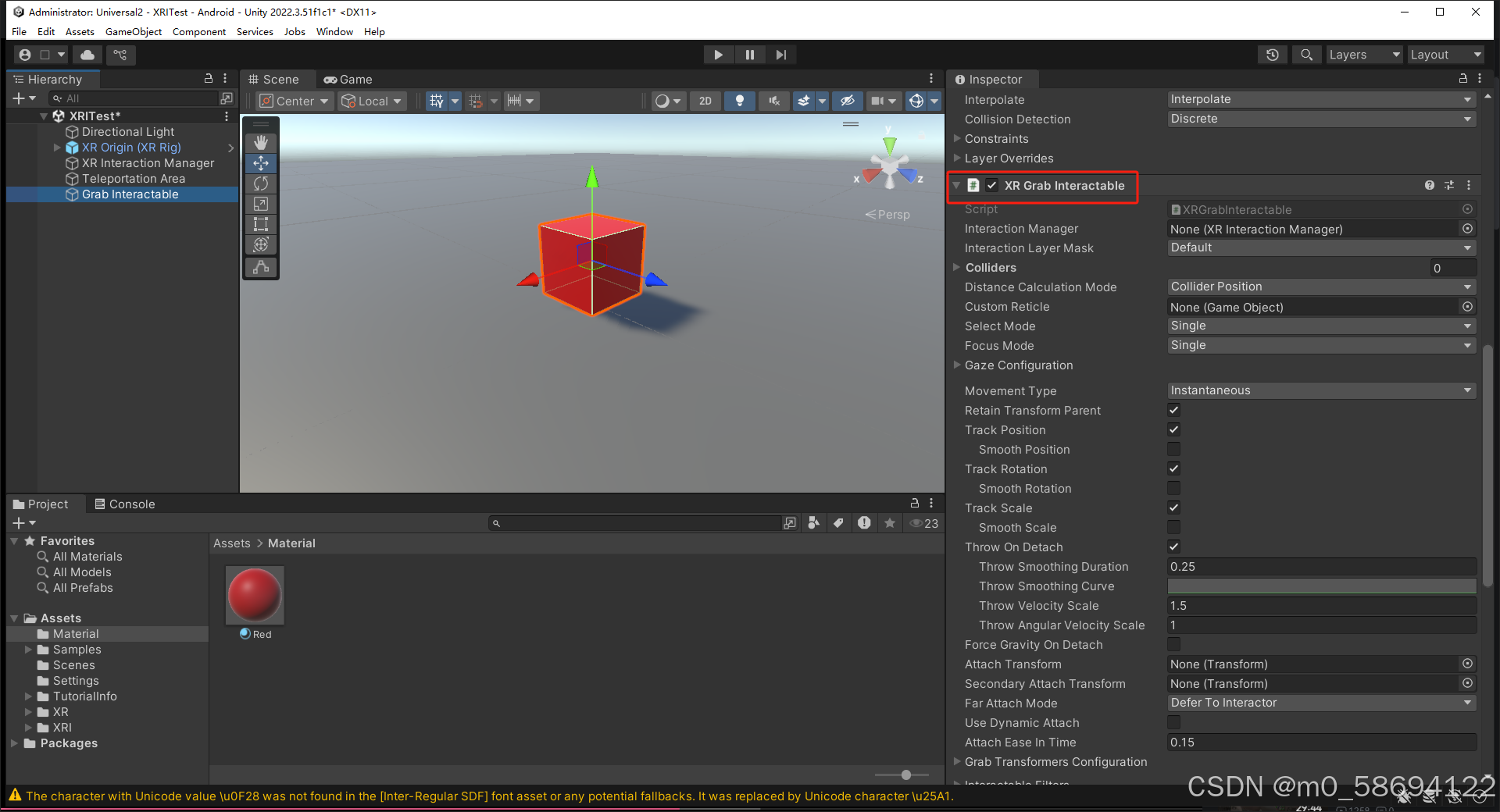 XR Interaction Toolkit3.0教程-CSDN博客