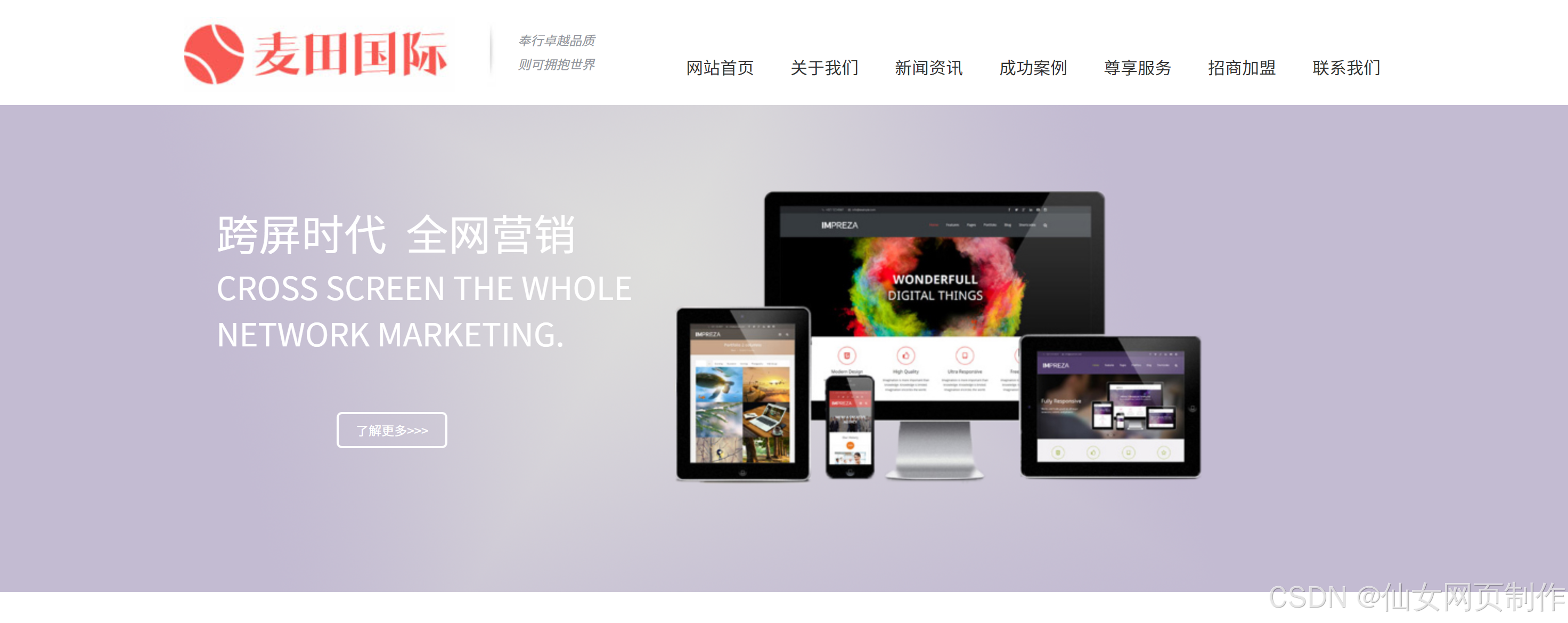 211 大学生html5期末大作业 ―【简洁的网络营销公司网站首页1页】 Web前端网页制作 Html5css3网络信息制作与发布大作业1 5 Csdn博客