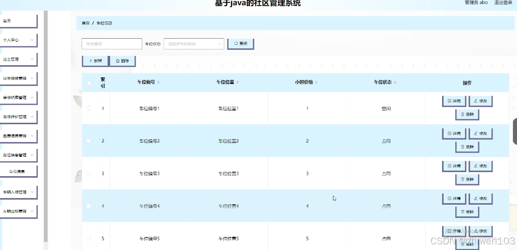 基于nodejsvue基于java的社区管理系统 开题源码程序论文 计算机毕业设计 Csdn博客