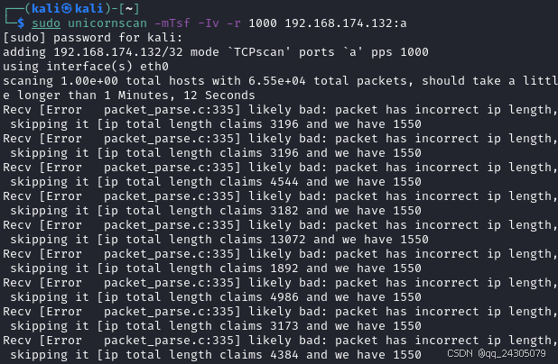 Unicornscan 全参数详细教程！Kali Linux教程！黑客渗透测试！-CSDN博客