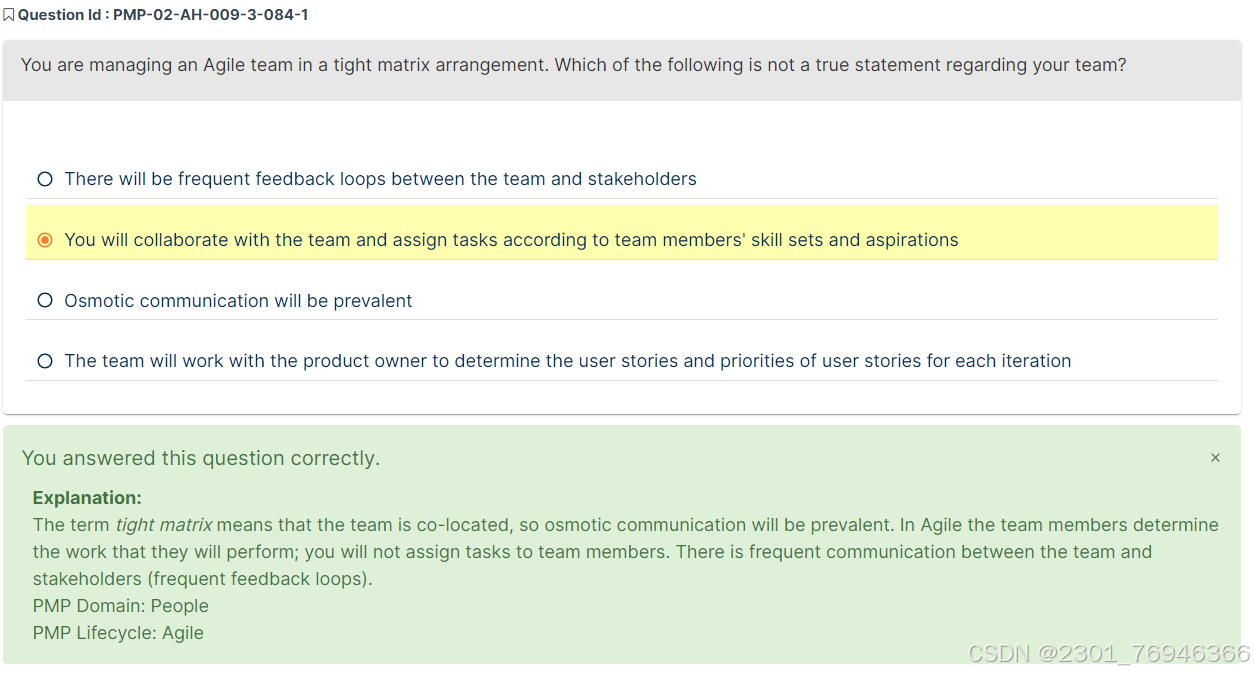 PMP模拟考试第91题笔记_pmp 渗透式沟通-CSDN博客