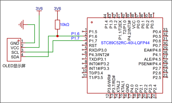 52HZ——51单片机学习记录——OLED模块_I2C协议_51单片机驱动oled-CSDN博客