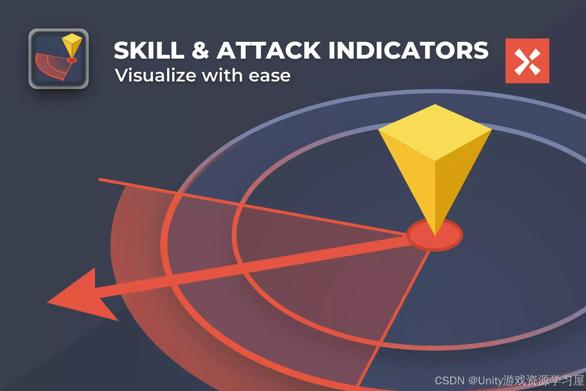 【Unity 技能与攻击指示器资源包】Skill & Attack Indicators适用于MOBA、RPG、ARPG、策略、战术类游戏，快速实现 技能范围、攻击指示、目标锁定等视觉反馈效果 ...