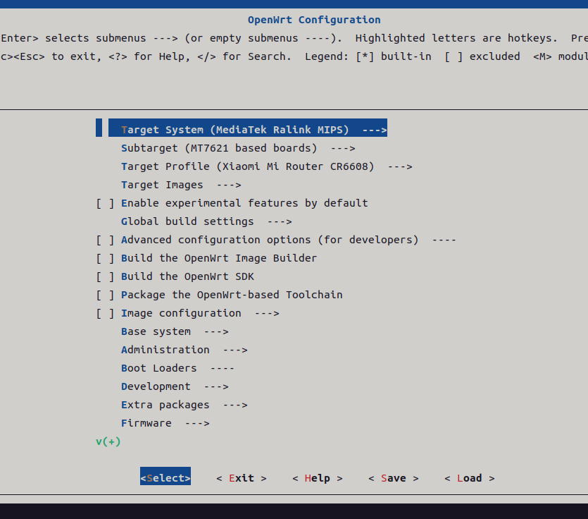 openwrt开发环境make menuconfig菜单选项分析_openwrt make menuconfig详解-CSDN博客