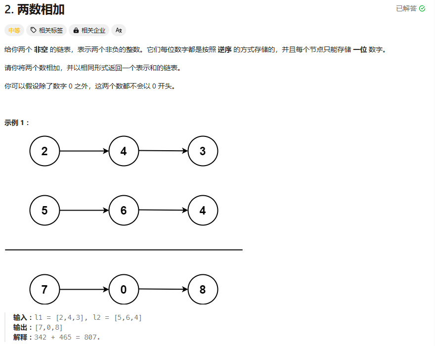 Leetcode Hot100 刷题记录（链表 C++）_力扣100题 c++-CSDN博客