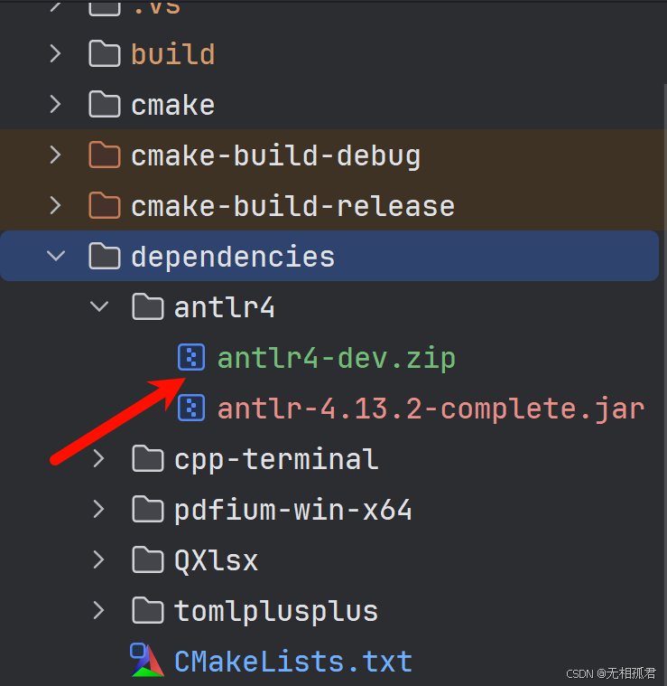 将antlr4以静态库的方式添加进cmake项目_antlr4-runtime-static.lib-CSDN博客