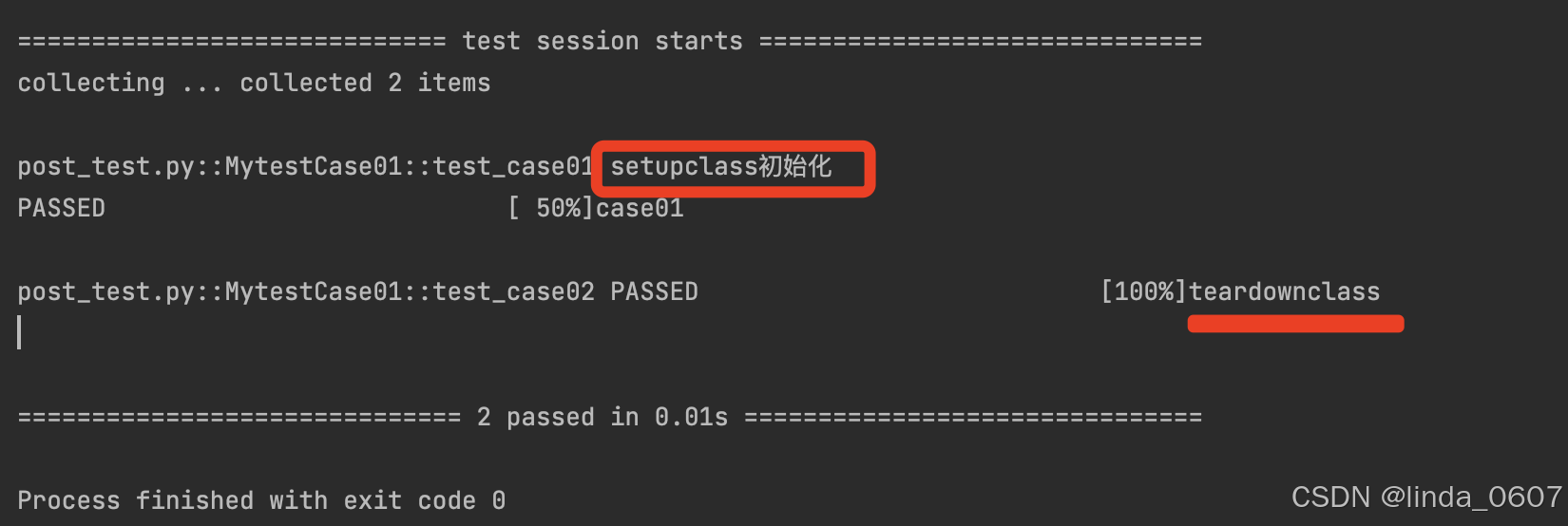 测试方法setUp()、tearDown()、setUpClass()、tearDownClass()_setupclass teardownclass-CSDN博客