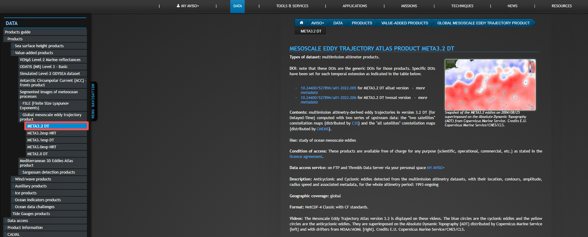 AVISO 中尺度涡旋轨迹图集数据(META3.2 )介绍_aviso 涡旋-CSDN博客