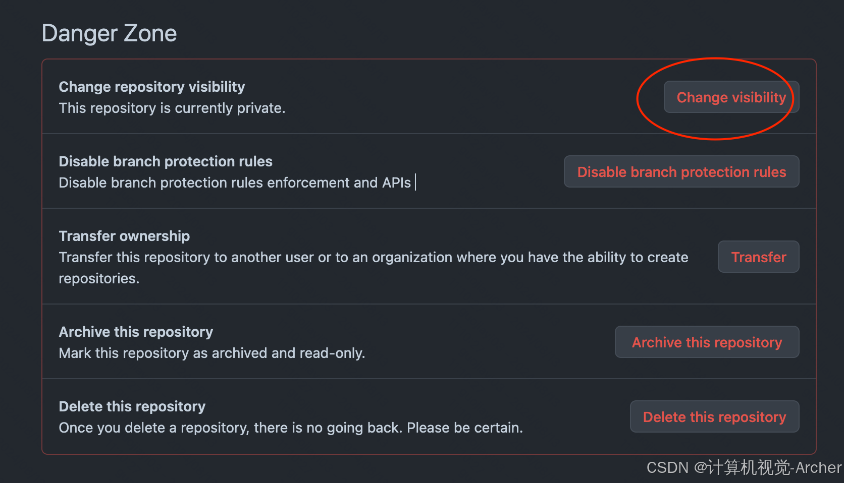 [github]设置私人private可见，或设置开源public_github设置private-CSDN博客