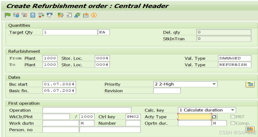 【转载】PM翻修订单处理流程简介_sap breakdown order-CSDN博客