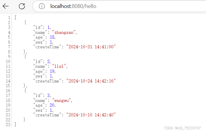 SpringBoot 结合MyBatis读取MySQL数据实践_springboot mybatis mysql-CSDN博客