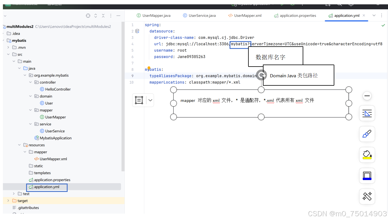 SpringBoot结合Mybatis读取数据库数据学习笔记_springboot后端mysql数据库curd-CSDN博客