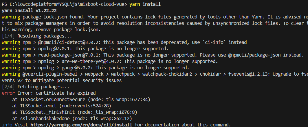 error Error: certificate has expired-CSDN博客