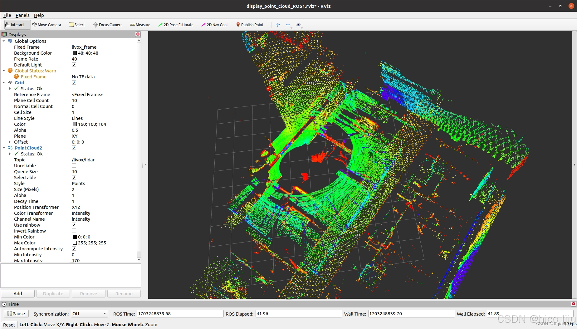 intel nuc 13 + ubuntu 20.04 + mid360 + realsense D435i，从0开始配置，实现获取点云 ...
