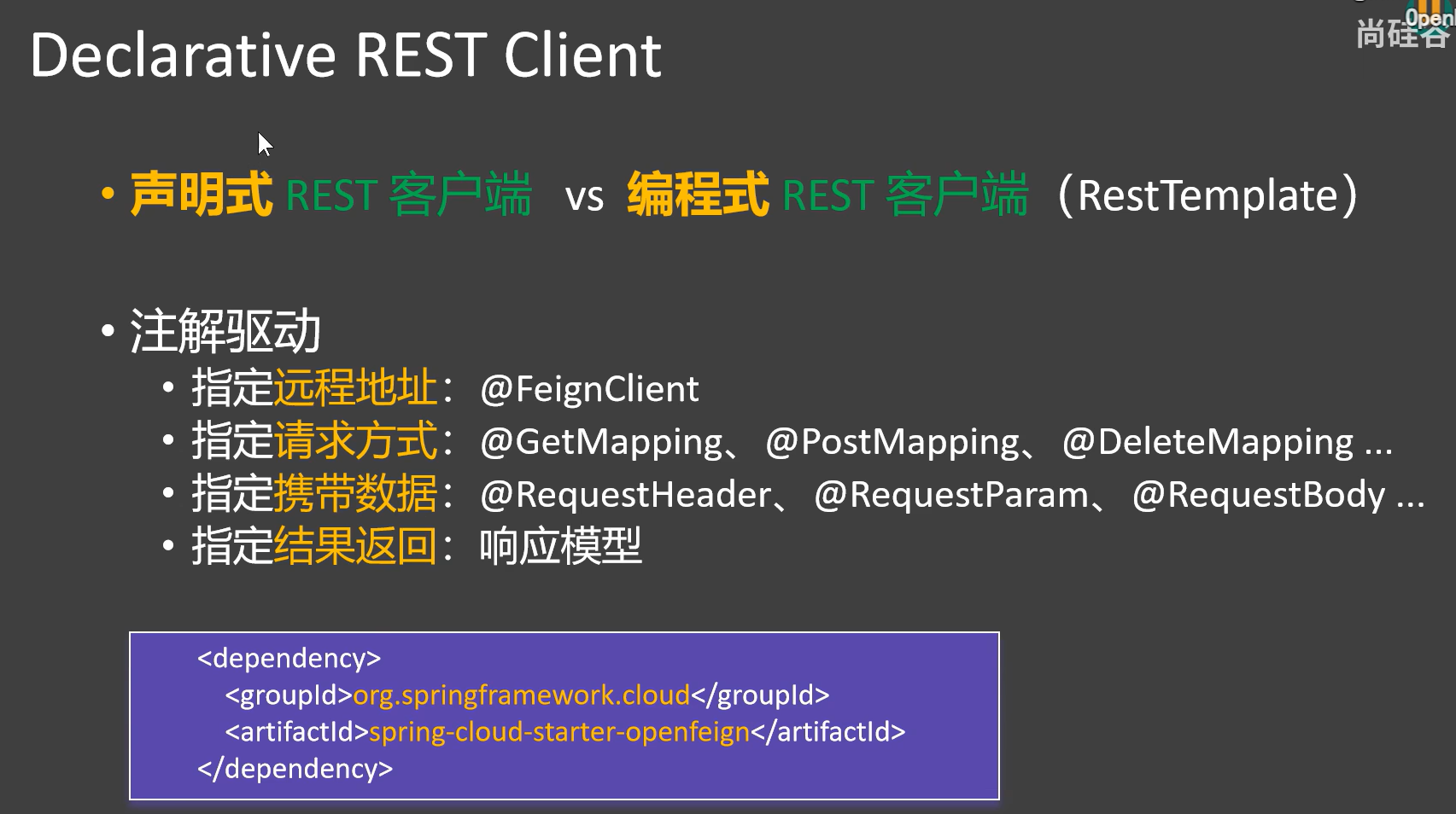 尚硅谷 SpringCloud 02 远程调用OpenFeign-访问第三方API-OpenFeign请求日志-请求超时-重试机制-拦截器-整合sentinel兜底回调fallback ...