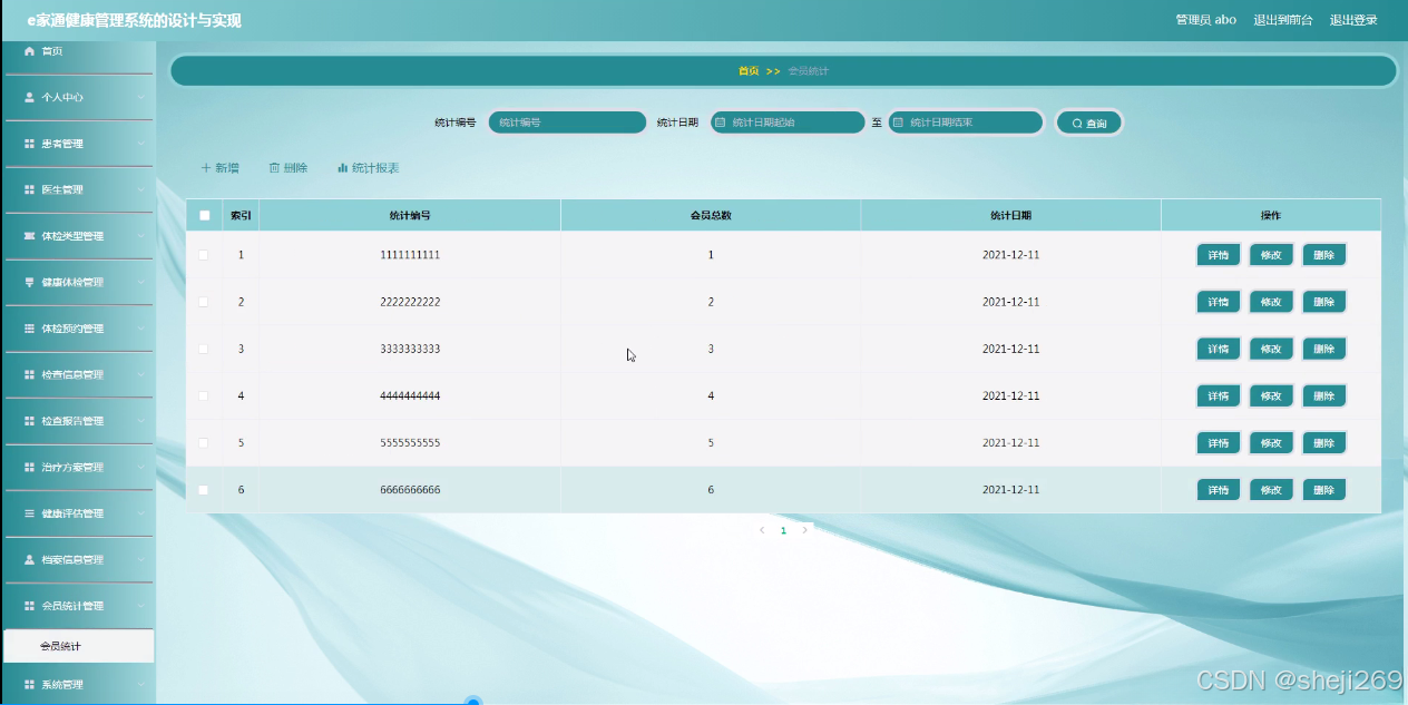 Springboot毕设项目e家通健康管理系统的设计与实现e537s（javavuemybatismavenmysql） Csdn博客
